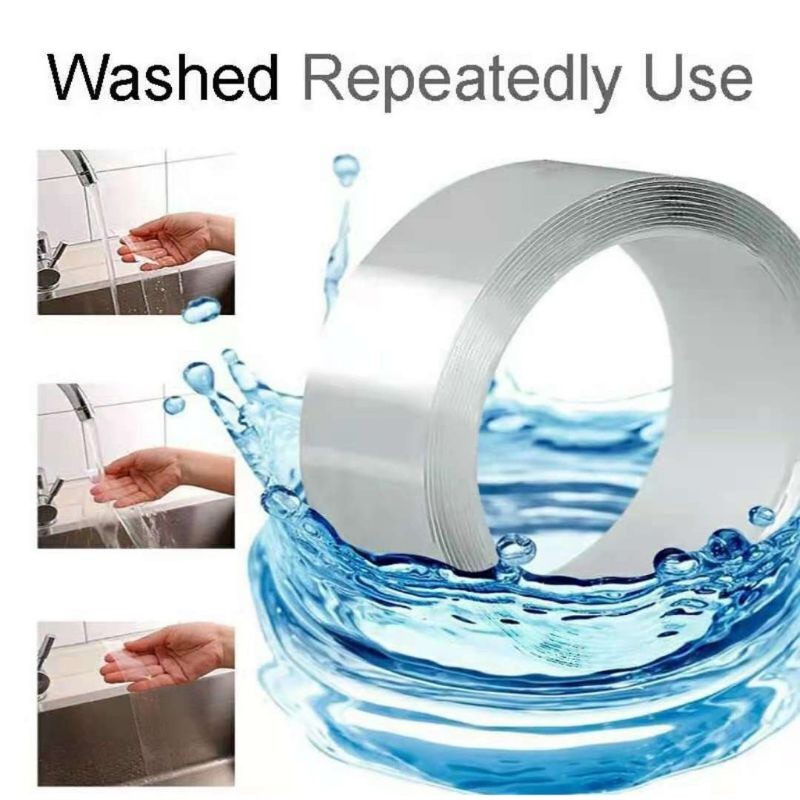 Jual solatip 2 sisi nano tape isolasi double tape transparan lakban ...