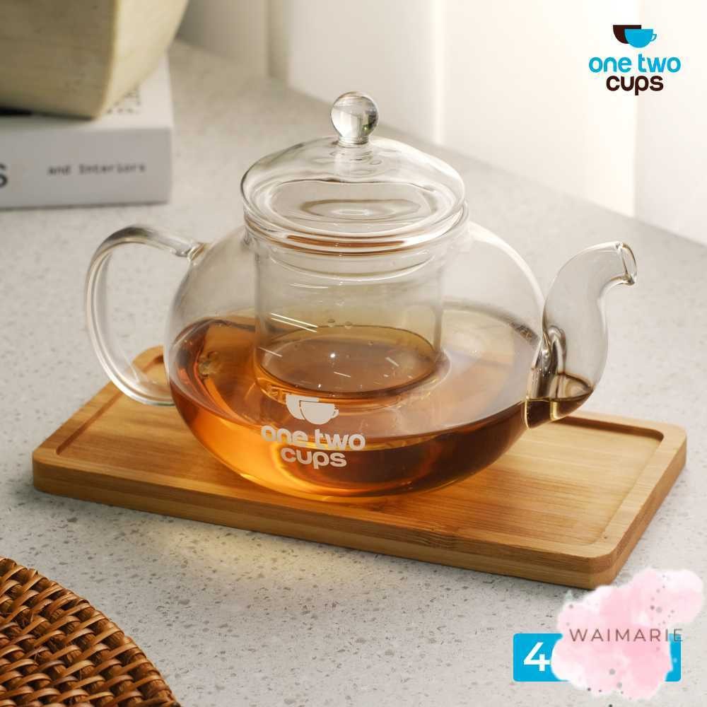 Jual One Two Cups Teko Teh Kaca Saringan Tahan Panas Japanese Style Teapot - 8CV101 | Shopee ...