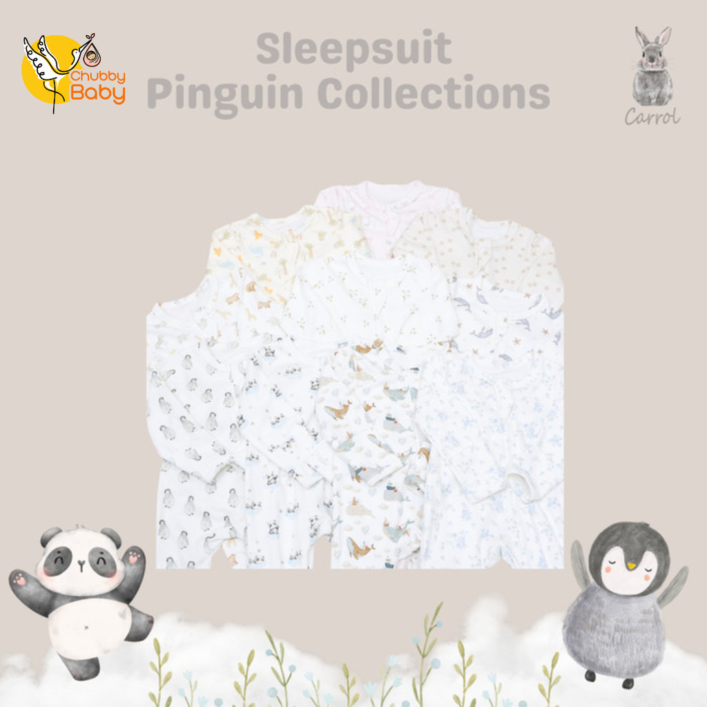 Jual Carrol n Barrol Sleepsuit Penguin Collections - Jumper Panjang ...