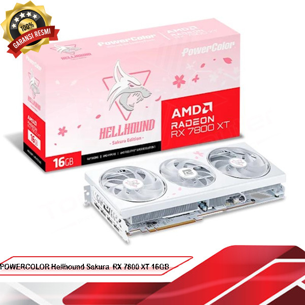 Jual POWERCOLOR Hellhound Sakura AMD Radeon RX 7800 XT 16GB GDDR6 | Vga ...