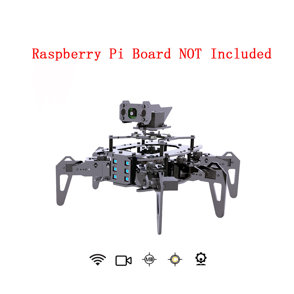Jual Adeept RaspClaws Hexapod Spider Robot Kit for Raspberry Pi, STEAM Crawler Robot, (Raspberry ...