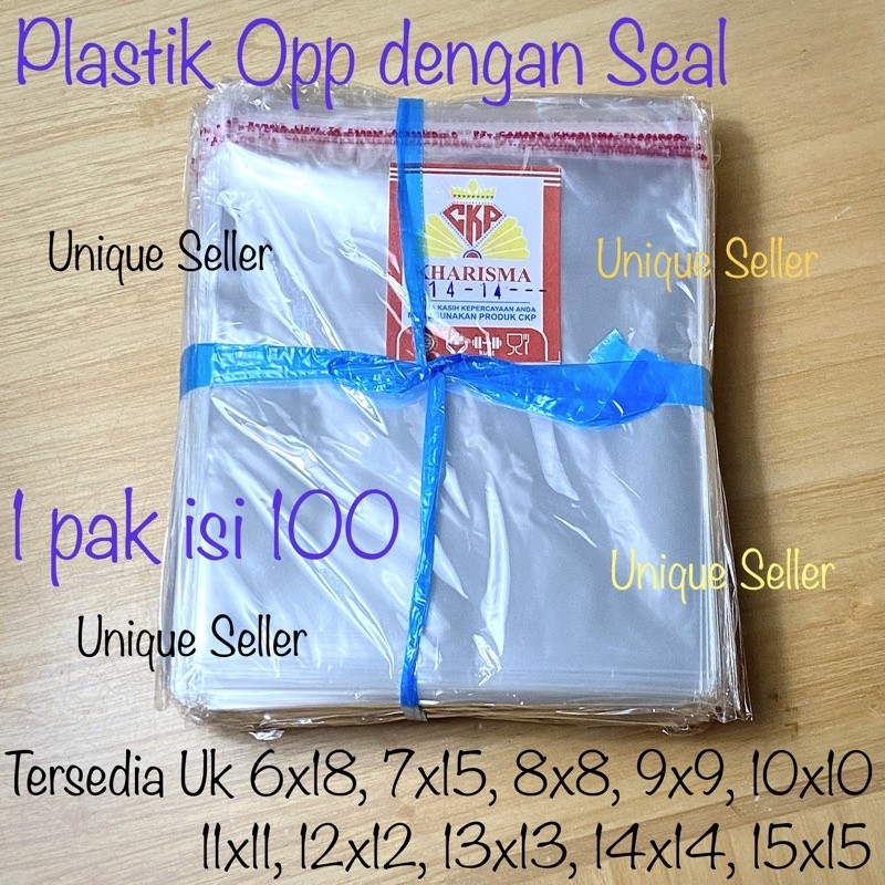 Jual Plastik Opp Roti Kerupuk (SEAL/LEM) 6x18 7x15 8x15 8x8 10x10 11x11 ...