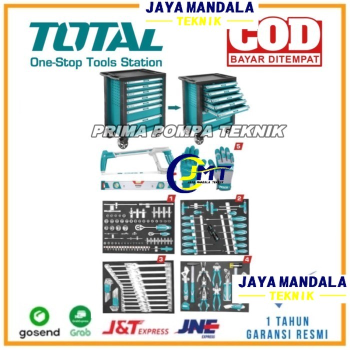 Jual PAKET TOOL KIT 160 PCS TOOL BOX KOMPLIT 7 DRAWER- TOOL KIT KABINET ...