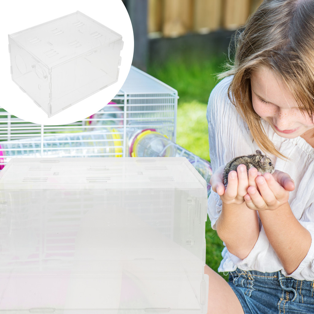 Jual Small Animal House Dwarf Hamster Cages Villa for Pets The Fence ...