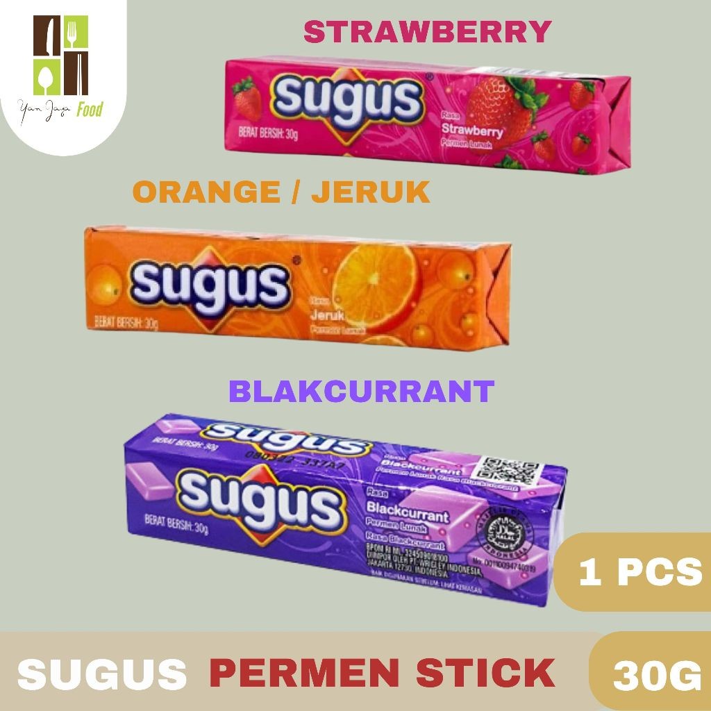 Jual Sugus Permen Stick / Permen Lunak Rasa Strawberry / Jeruk ...