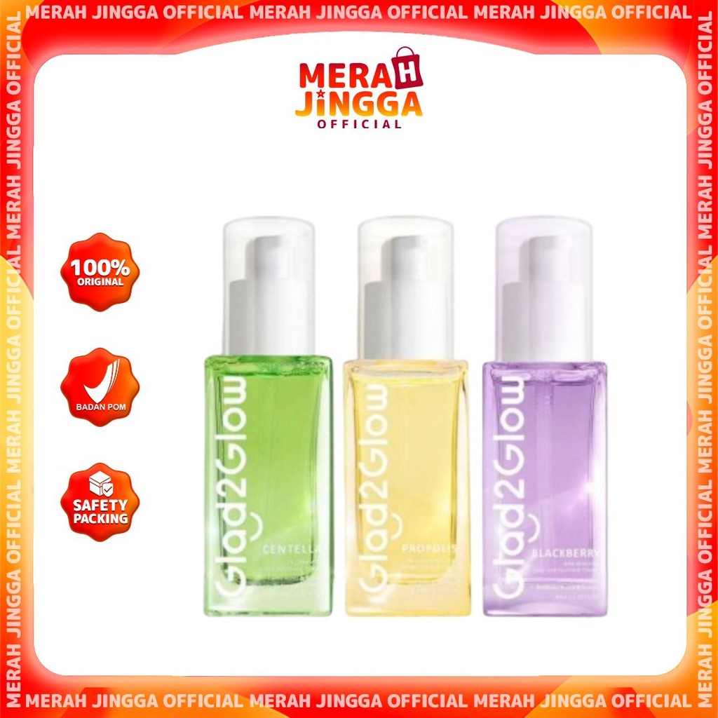 Jual Glad2Glow Toner Series 40ml - 80ml | Merah Jingga Official ...