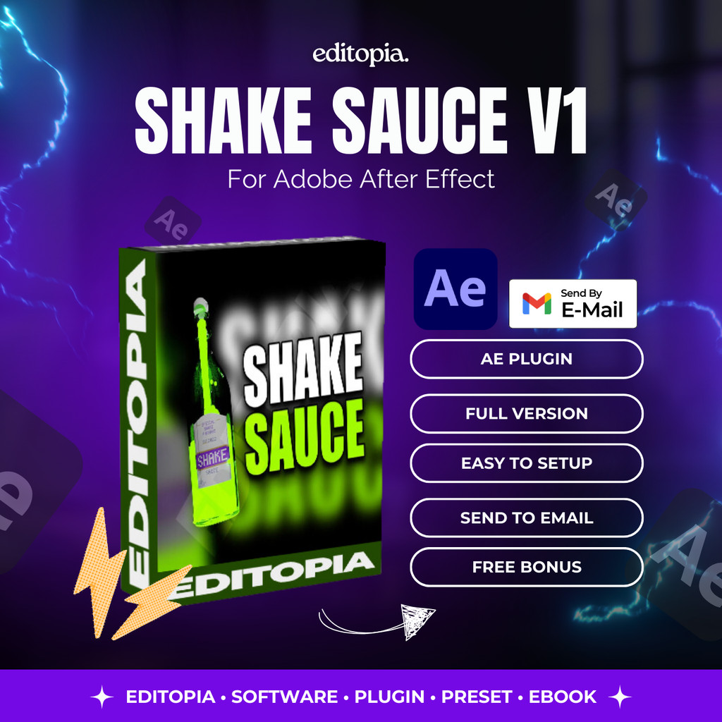 Jual Shake Sauce V1 Full Version - Shake Sauce After Effect Plugin ...