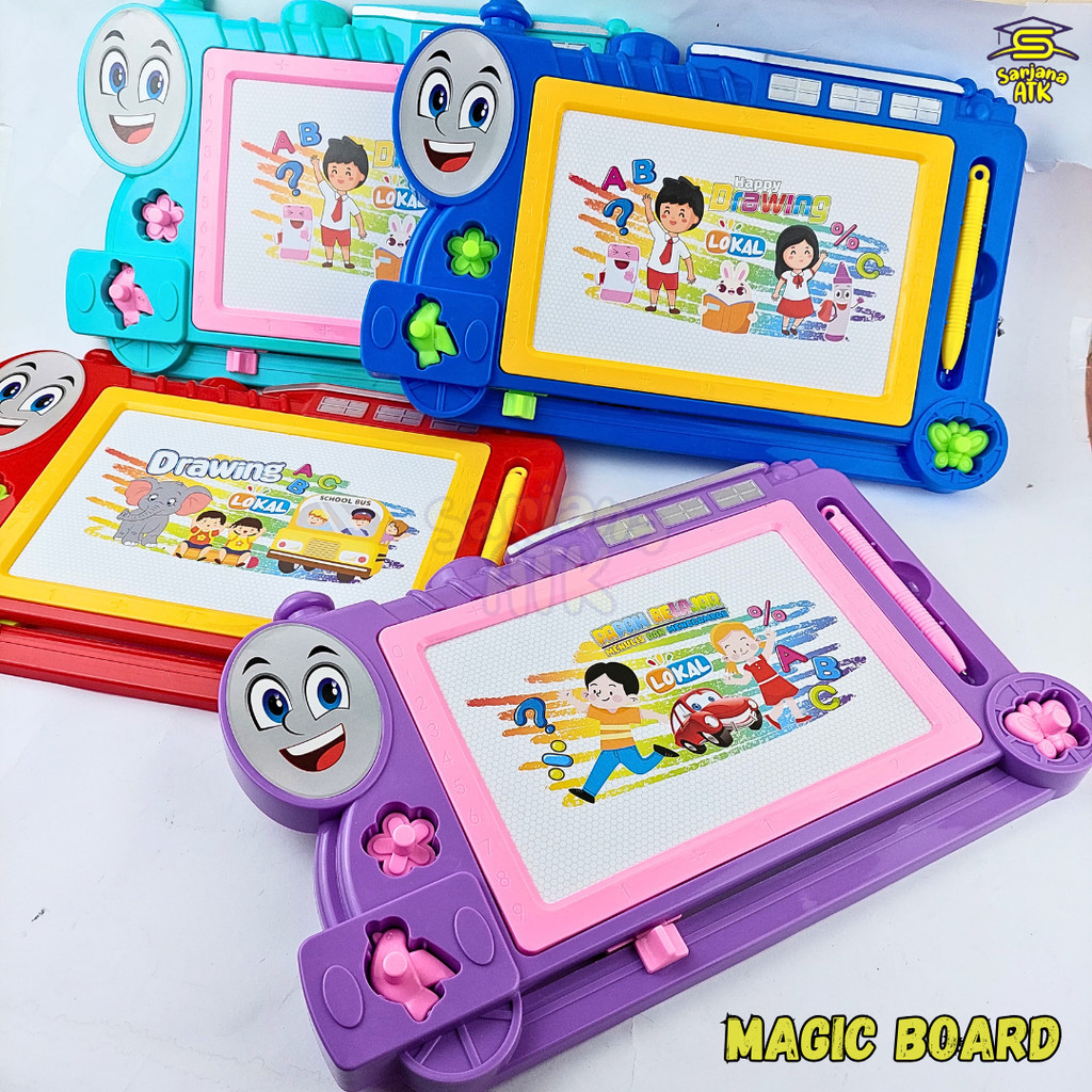 Jual Magic Board / Papan Tulis Anak / Papan Tulis Magnetik Kereta Lokal ...
