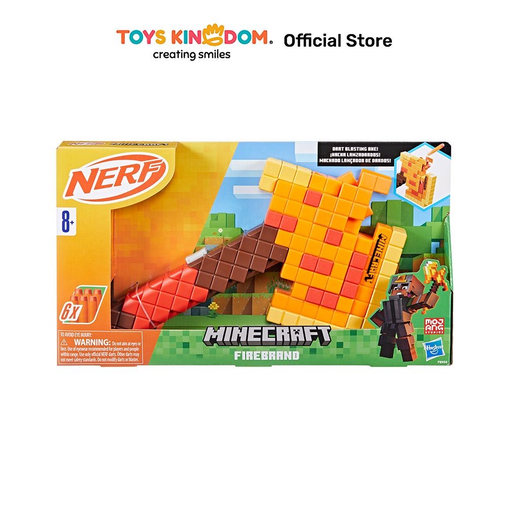 Jual Toys Kingdom Nerf Minecraft Firebrand F8954 Toys Kids Toy Senjata ...