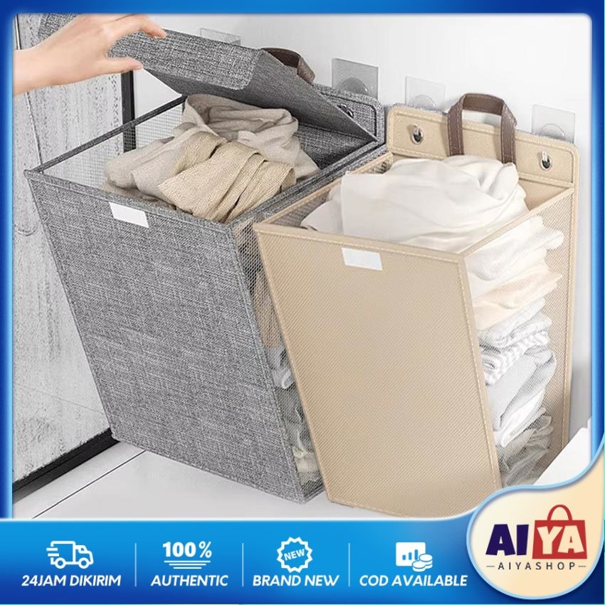 Jual Tempat Baju Kotor Keranjang Tutup Kotor Pakaian Multifungsi Lipat ...