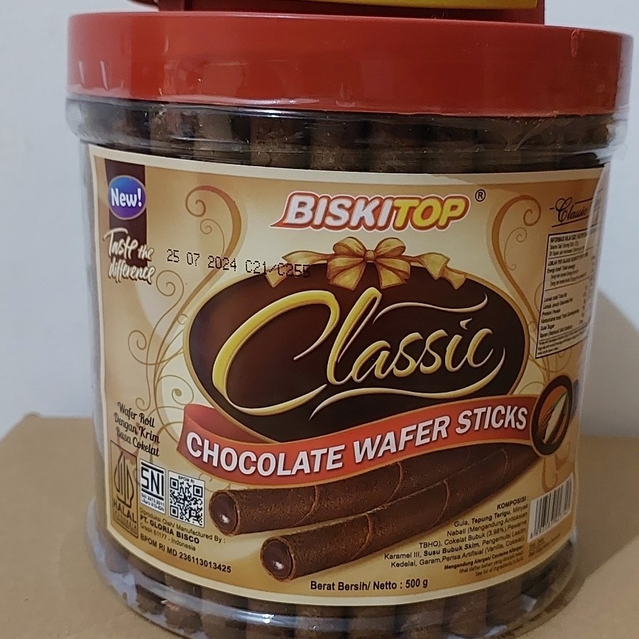 Jual Biskitop Wafer Stick Handle 500gr/ Astor Lebaran Toples / Astor ...