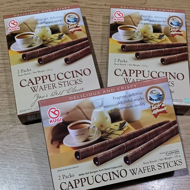 Jual Kugi Wafer Stik Cappuccino/ Astor Lebaran/ Kugi Waffer Stick 120gr ...