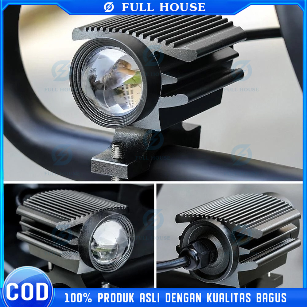 Jual Lampu LED Sepeda Motor Tahan Air, Lampu Depan dan Kabut dengan ...