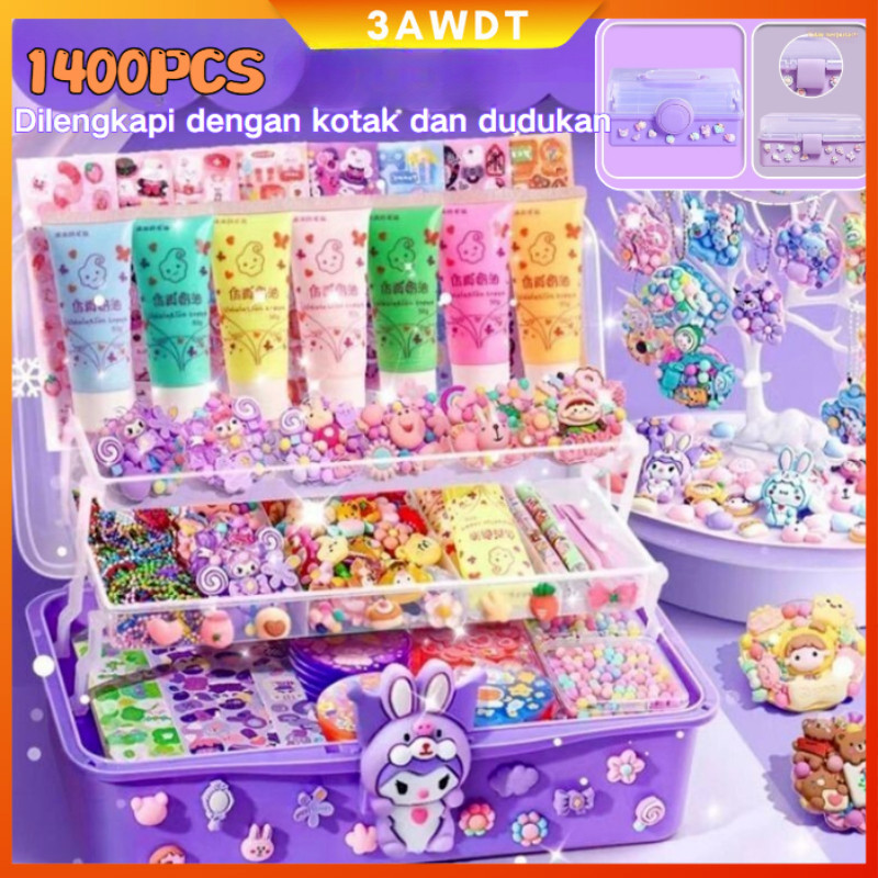 Jual 【COD】DIY Gooka lem krim Set Gantungan Kunci Akrilik Keychain Set ...