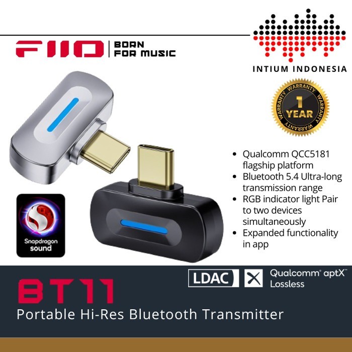 Jual FiiO BT11 / BT-11 / BT 11 Portable Hi-Res Bluetooth Transmitter with LDAC and aptX | Shopee ...