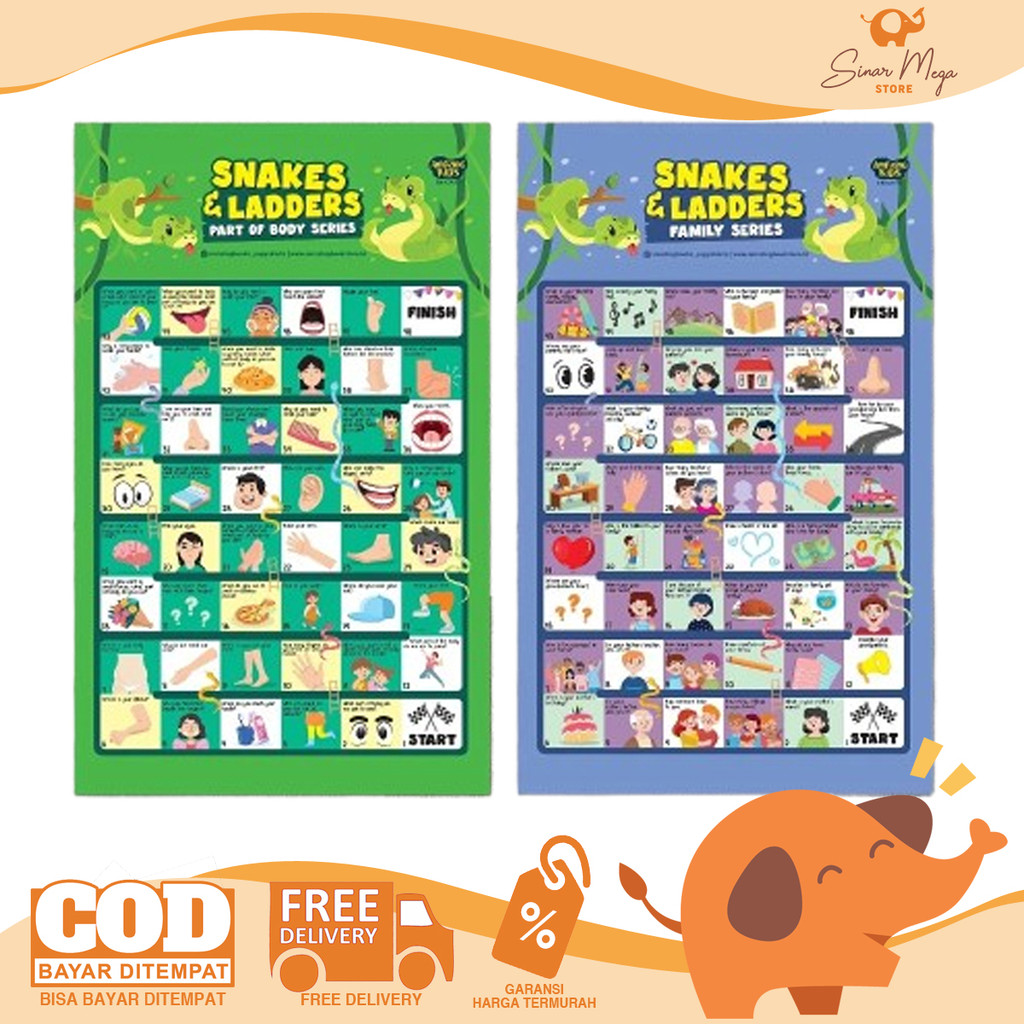 Jual Amazing Kids Fun Activity Snake & Ladders - Permainan Ular Tangga ...