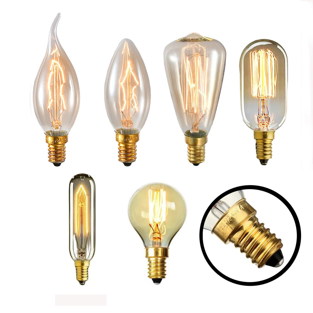 Jual E14 Edison Bulb Lampada Retro Lamp Incandescent Ampoule Vintage ...