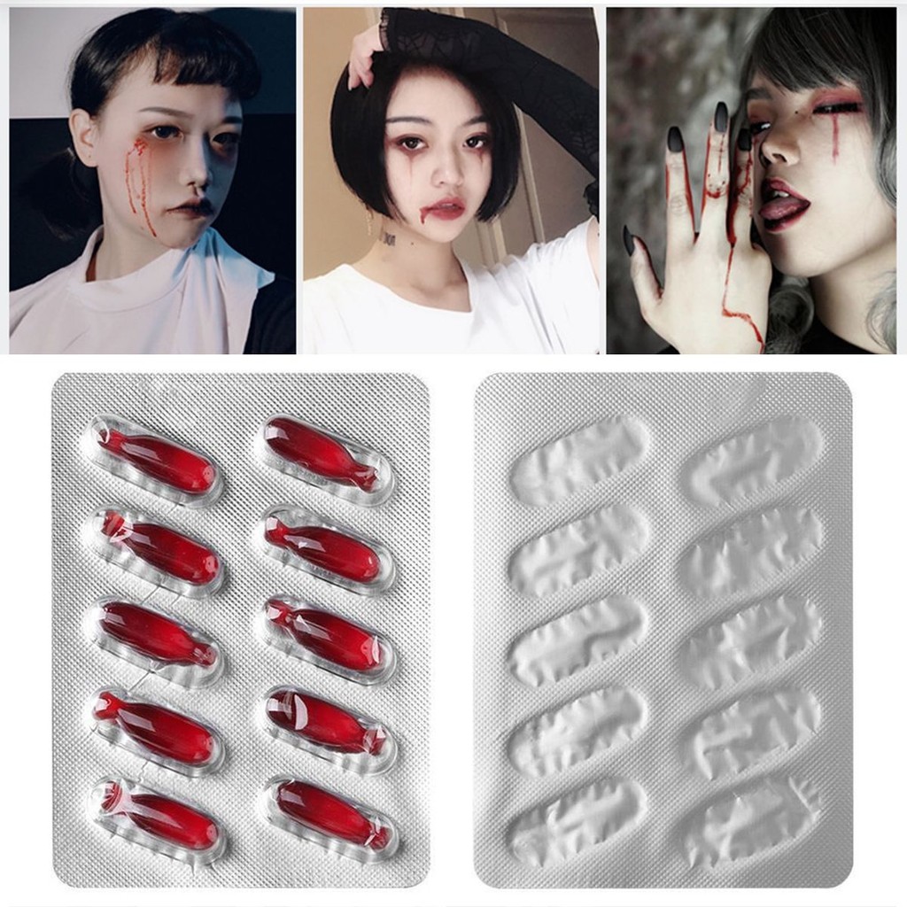 Jual 10pcs Kapsul Darah Palsu / Fake Blood Capsules / Akting / Prank ...
