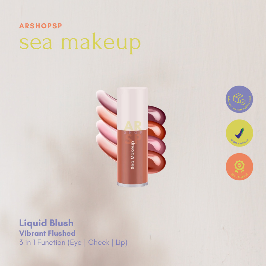Jual arshopsp | Sea Makeup Vibrant Flushed Liquid Blush On | Shopee ...