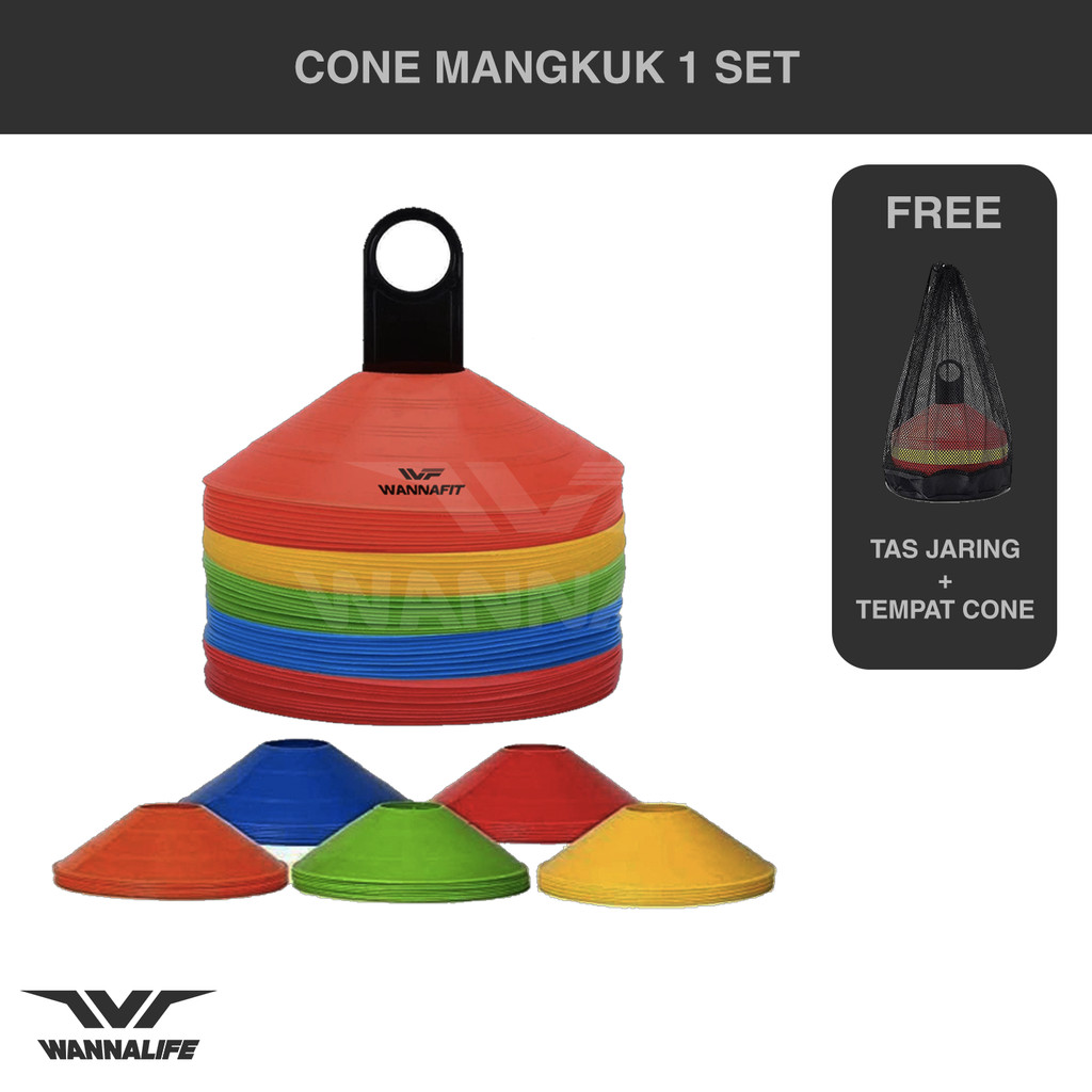 Jual Cone Mangkuk 1 Set Wannaflife | Alat Olahraga Latihan Kun Ma1ngkok ...
