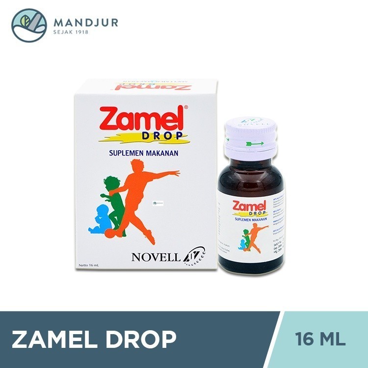 Jual Zamel Drop 16 mL - Multivitamin Pertumbuhan Anak | Shopee Indonesia