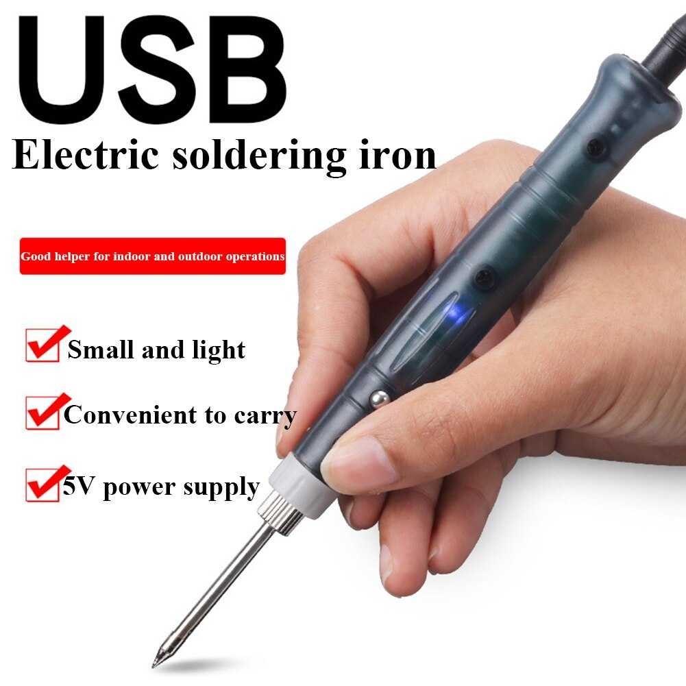 Jual Tiastore7 CuiSu Solder Listrik USB Plug Portable with LED Light ...
