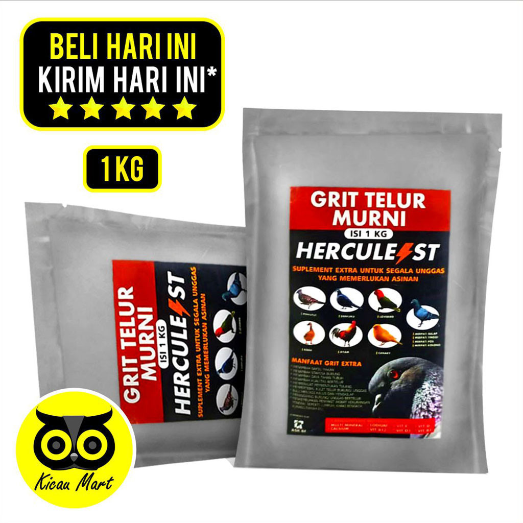 Jual KICAU MART Grit Merpati Asinan Cangkang Telur Murni 1 Kg Pakan ...