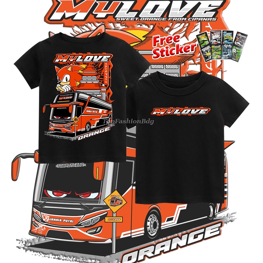 Jual Baju Anak Bus MY LOVE Jb5 Kaos Vektor Bus Telolet Anak Laki - Laki ...