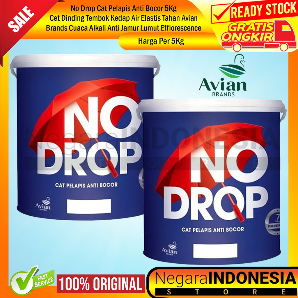 Jual Avian Brands No Drop 5Kg Cet Dinding Elastis Cat Pelapis Tembok ...