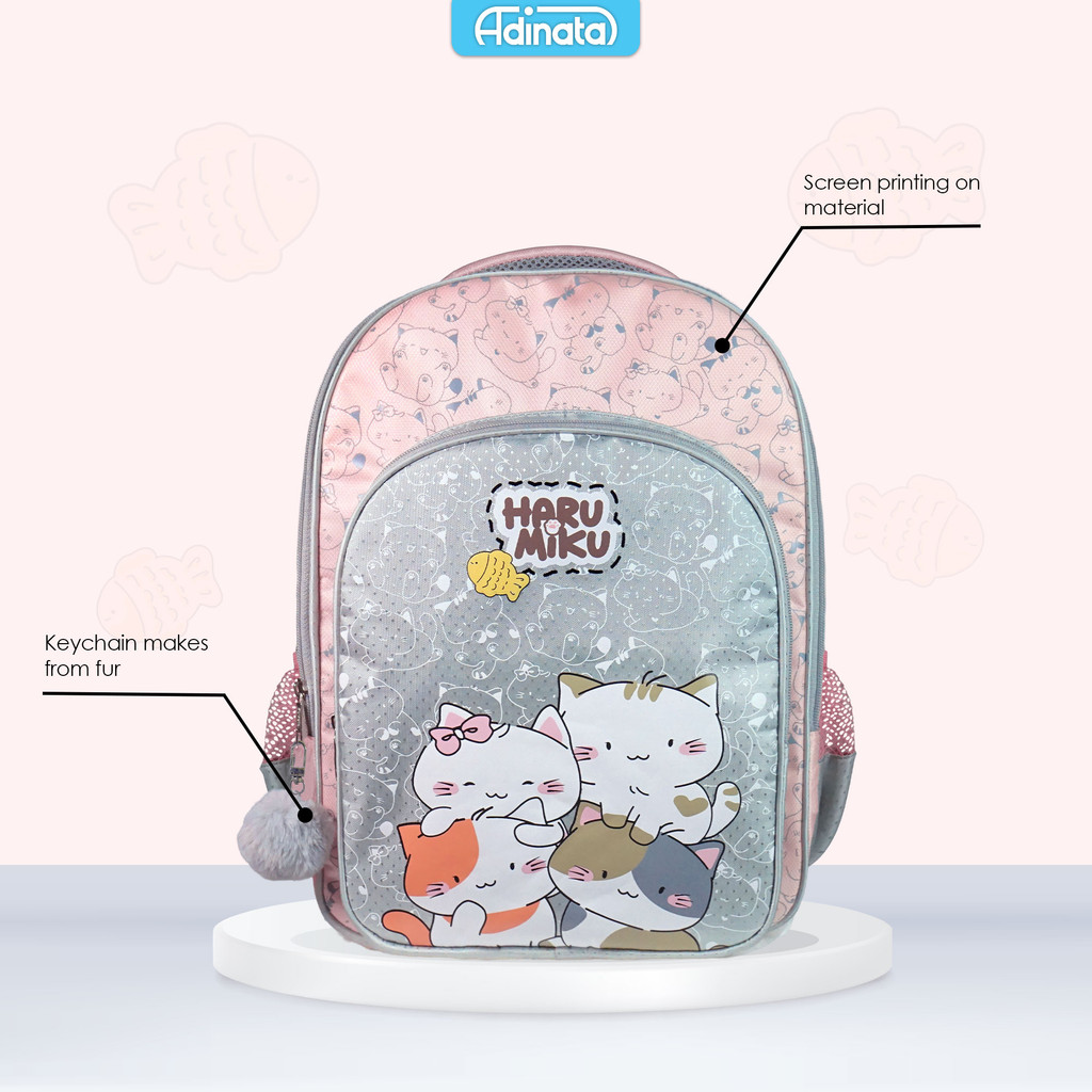 Jual Haru Miku Kyoto Double Backpack L 2552-0231 Tas Sekolah Ransel L ...