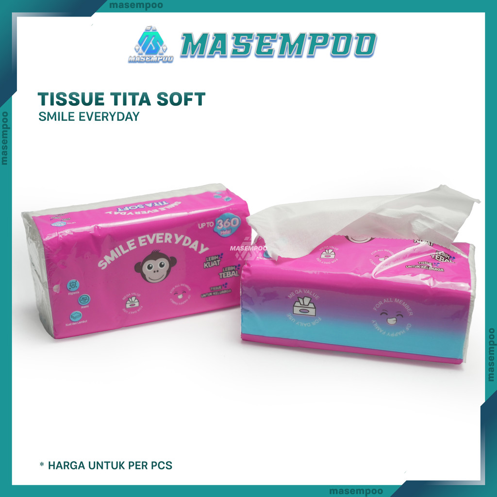 Jual Tissue Tita Soft 360 Lembar Kuat Lembut & Tebal - Isi 360 - tisu ...