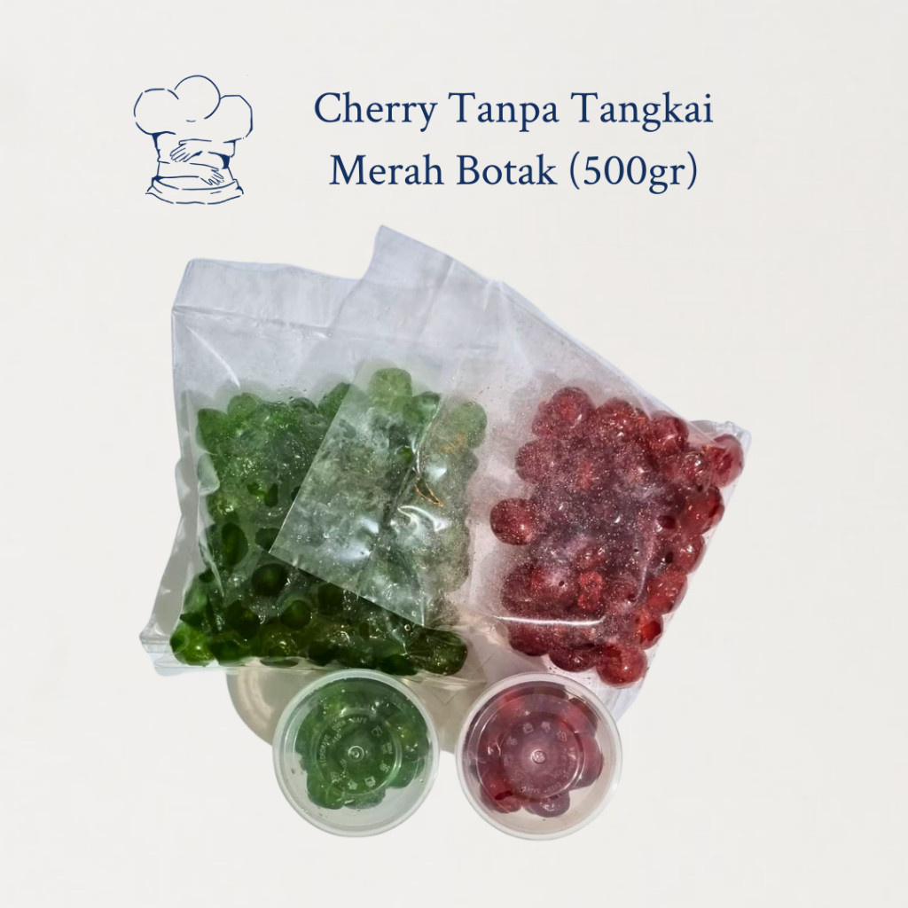 Jual Cherry Tanpa Tangkai / Cherry Merah Botak / Cherry Hijau Botak ...
