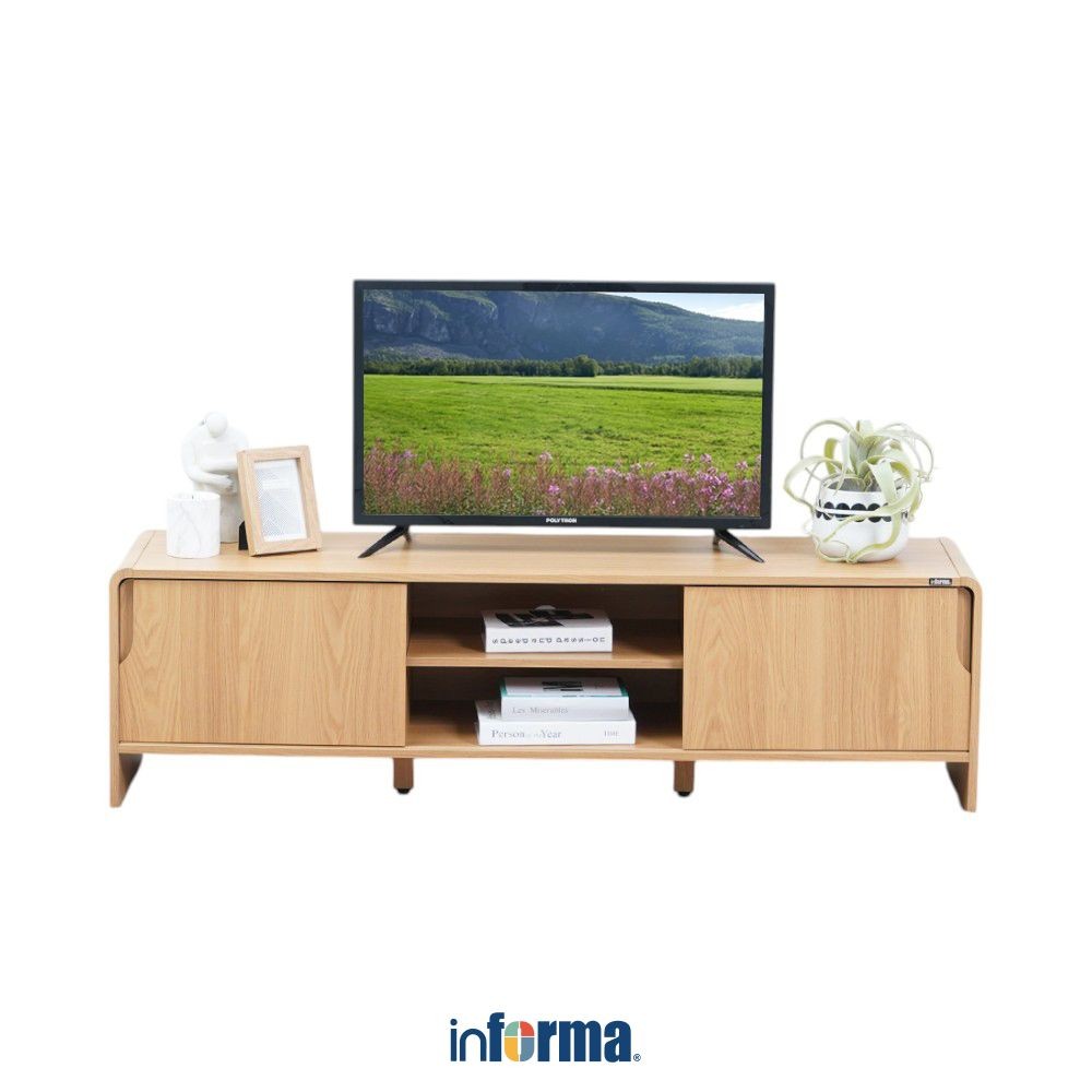 Jual Informa Raphael Rak Tv - Cokelat Oak Tv Stand Furnitur Indoor ...