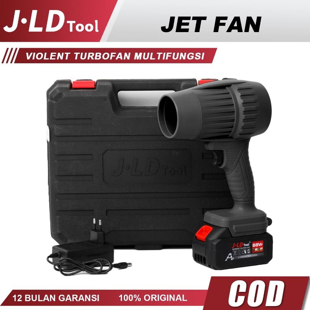 Jual JLD 1050W Turbofan Jet Blower Cordless Ducted Violent Turbo Fan ...