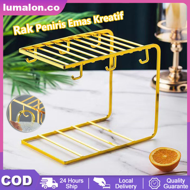 Jual Baki Cangkir Kopi Rak Drainase Besi Kreatif Rak Rak Emas Rak ...