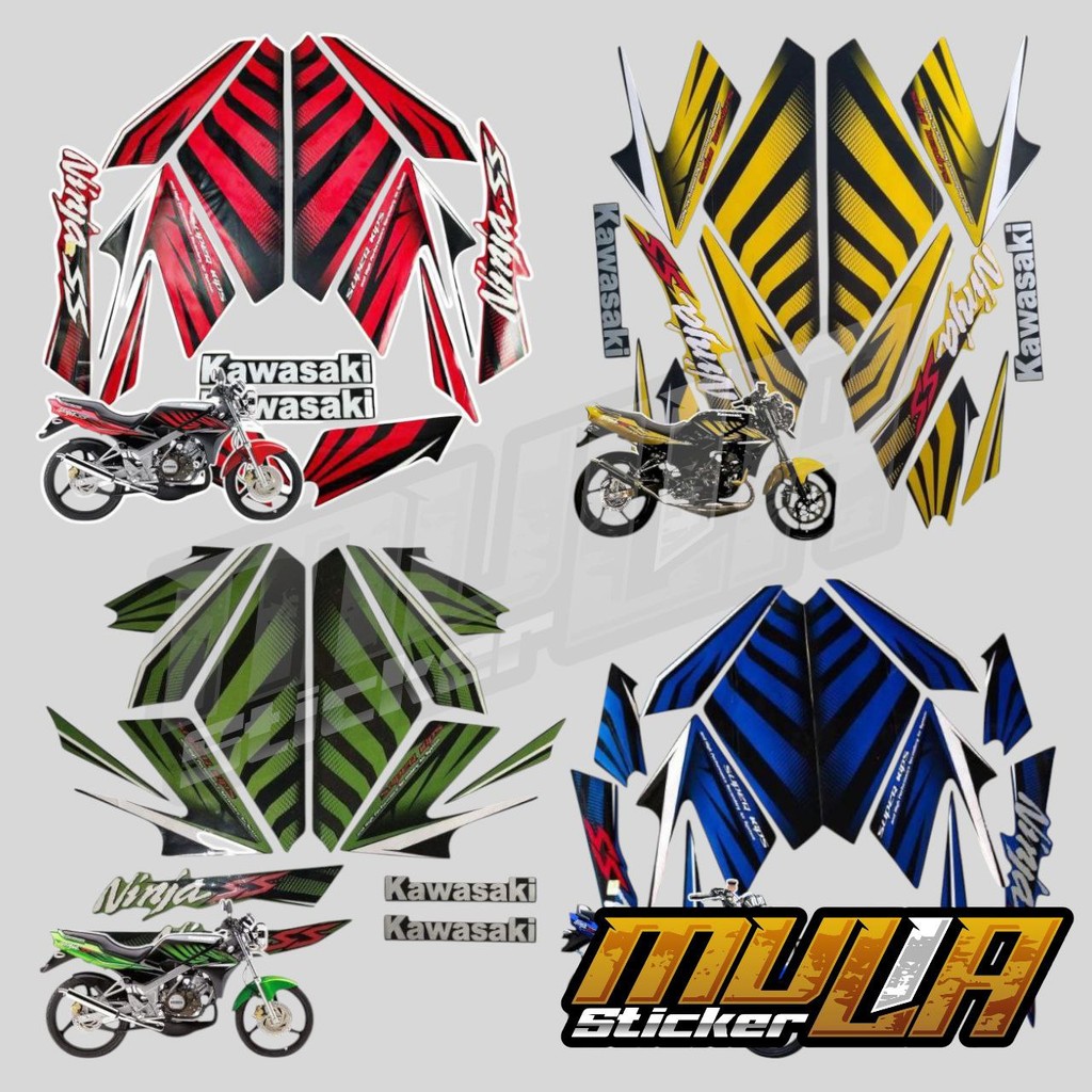 Jual STICKER STIKER POLET LIS STRIPING MOTOR FULL BODY KAWASAKI NINJA ...