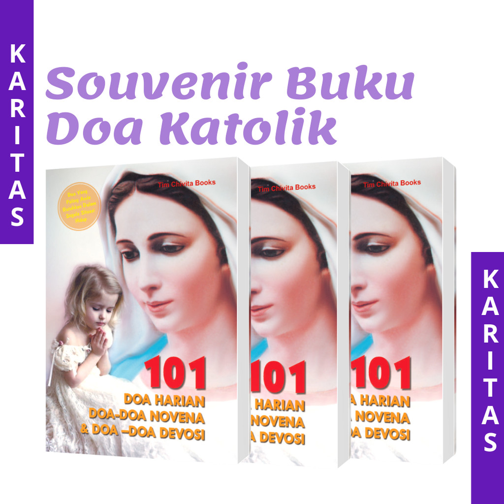 Jual BUKU SOUVENIR KATOLIK (1000 HARI DLL) BUKU DOA KATOLIK 101 DOA ...