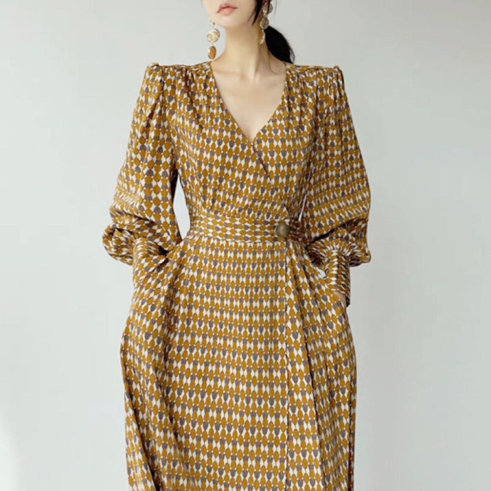 Jual 【ready stock】Gaun Wanita | Motif Bergaris Rok Panjang | Original ...