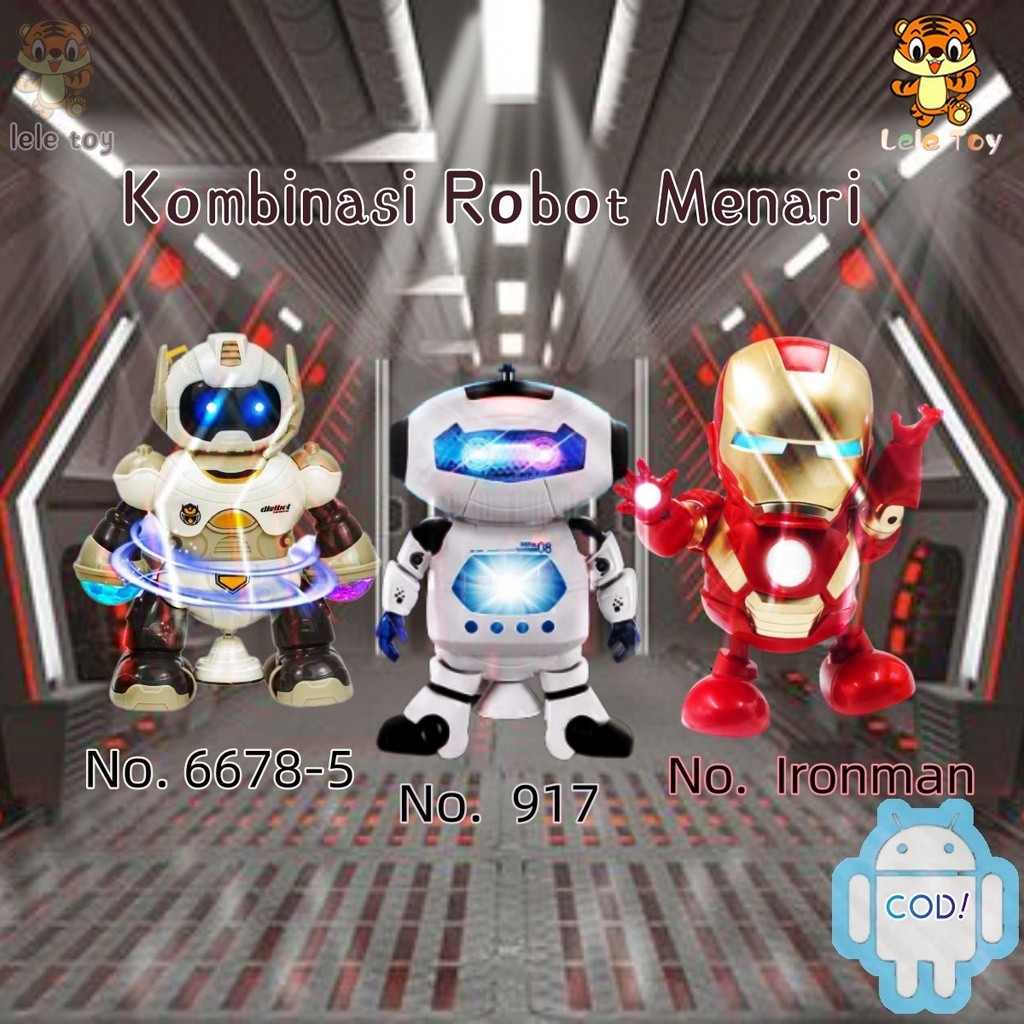 Jual Lele Toys [Bisa Cod] Rotating 360 Mainan Anak Robot Joget Bumble ...