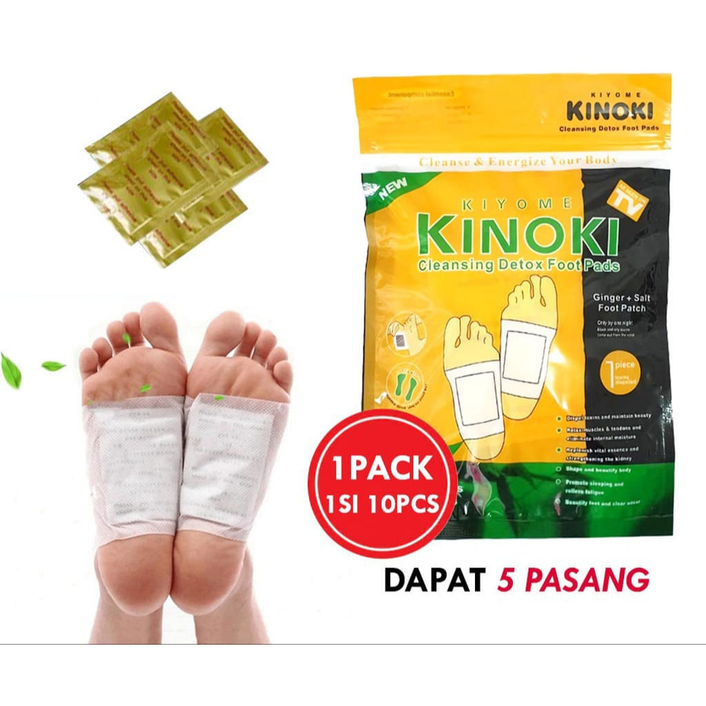 Jual Baru KINOKI Gold Kemasan Plastik KOYO KAKI 1 box isi 10pcs DETOK ...