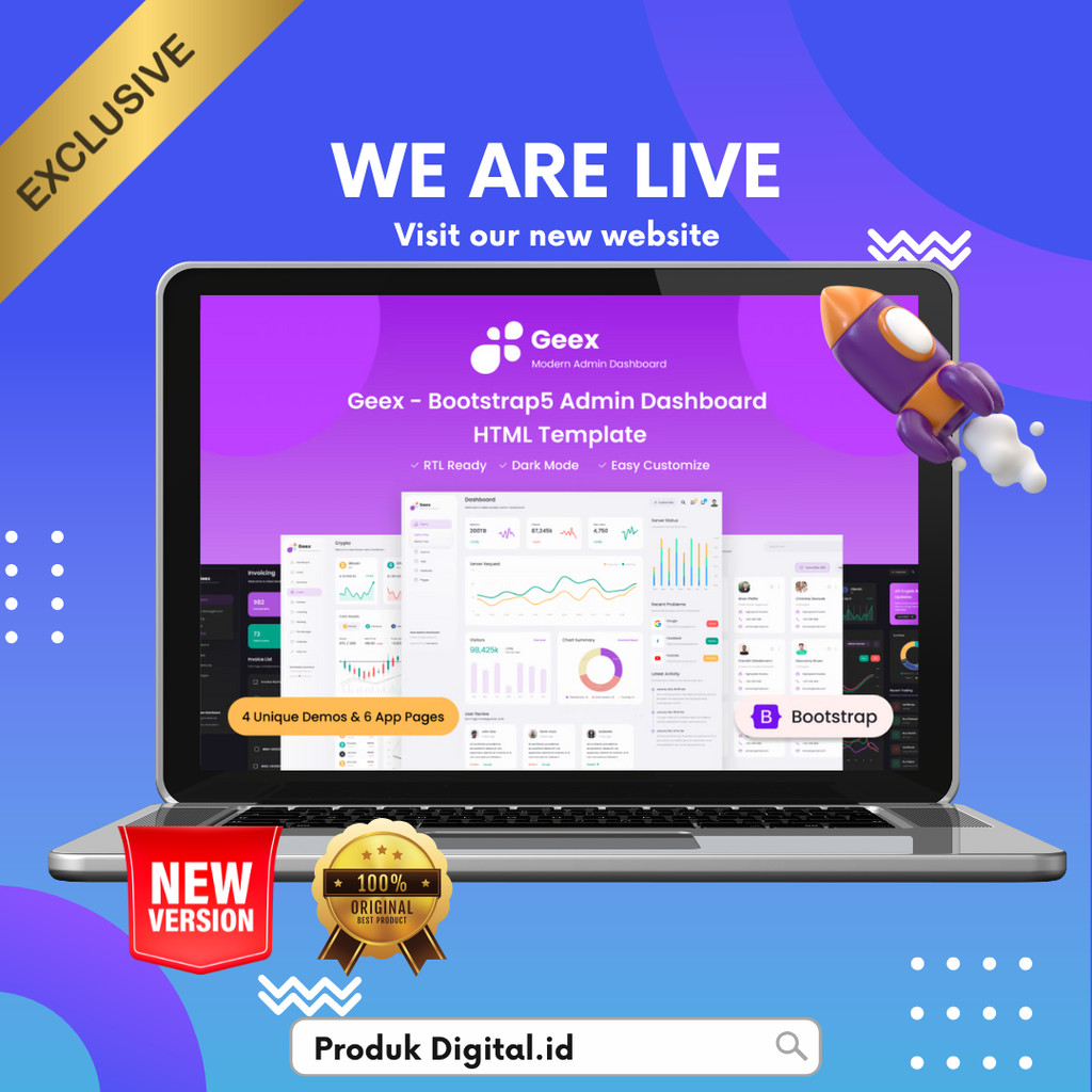 Jual Bootstrap5 Admin Dashboard Template HTML Premium | Shopee Indonesia