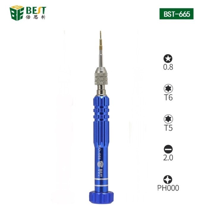 Jual BEST BST-665 Obeng Set Reparasi Handphone HP | Star 0.8 | T6 | T5 ...