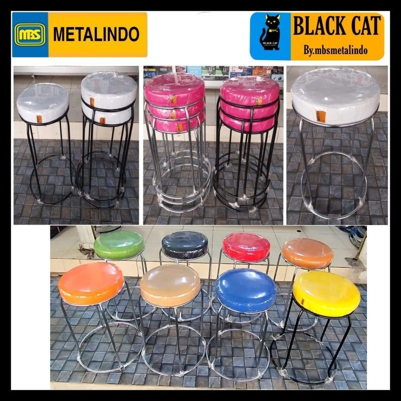 Jual FR48 Bangku bakso oreo bangku caffe bulat bangku warung bangku ...
