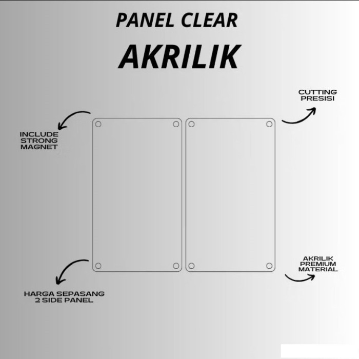 Jual BEST ACC R233 / PANEL CLEAR AKRILIK R233 R234 TRANSPARAN promo ...
