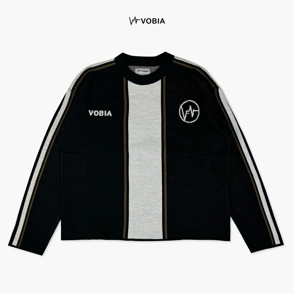 Jual Vobia Jersey Crewneck Knitted Oversized Boxy - Noir | Shopee Indonesia