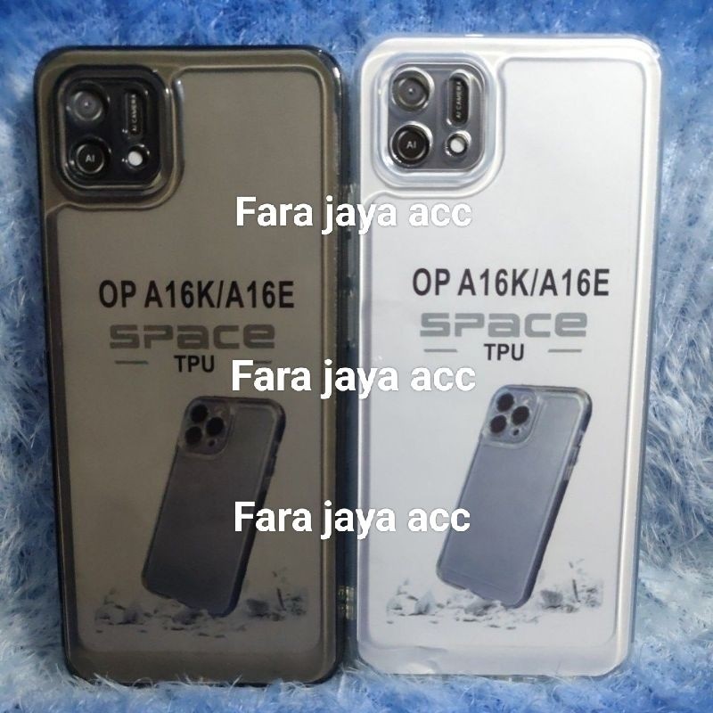 Jual Softcase Space Transparan Oppo A16K/A16E Silikon+Protec Camera case mewah original | Shopee ...