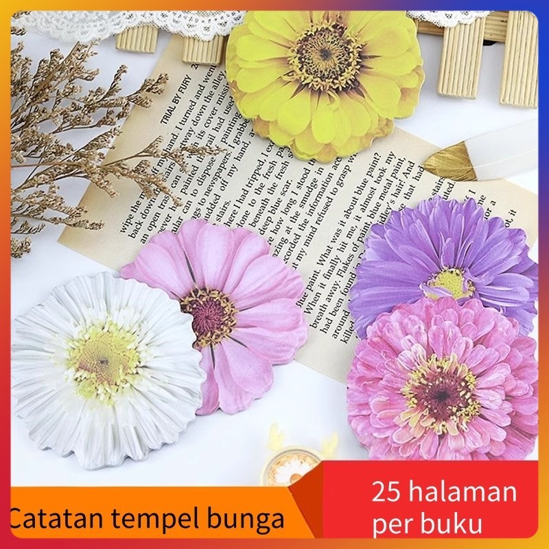 Jual Catatan tempel bunga/memo bunga simulasi/catatan tempel bunga ...