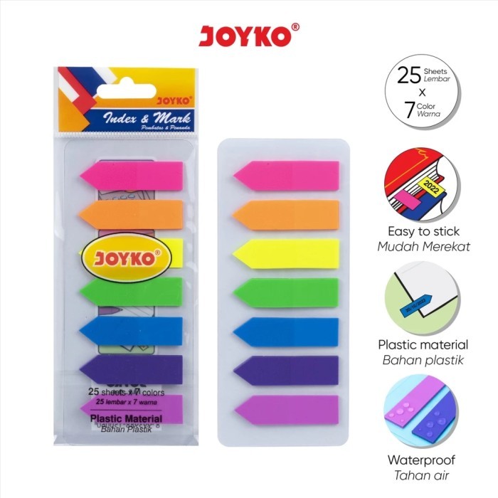 Jual Sticky Notes Index & Mark / Pembatas Penanda Joyko IM-31 Plastik ...