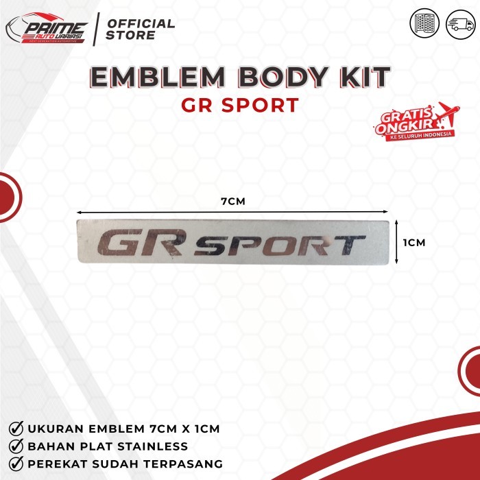 Jual Logo emblem GR SPORT Spoiler Bodykit model original 7cm | Shopee ...
