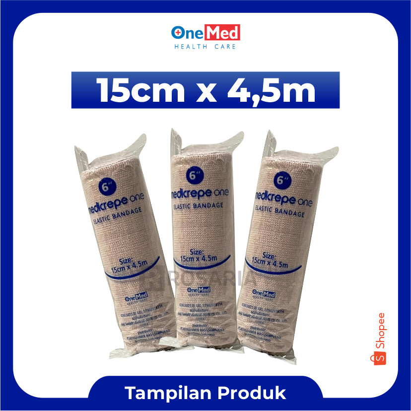 Jual MEDICREPE ONE 15 CM X 4,5 M ONEMED Perban Elastik Pembalut Patah ...